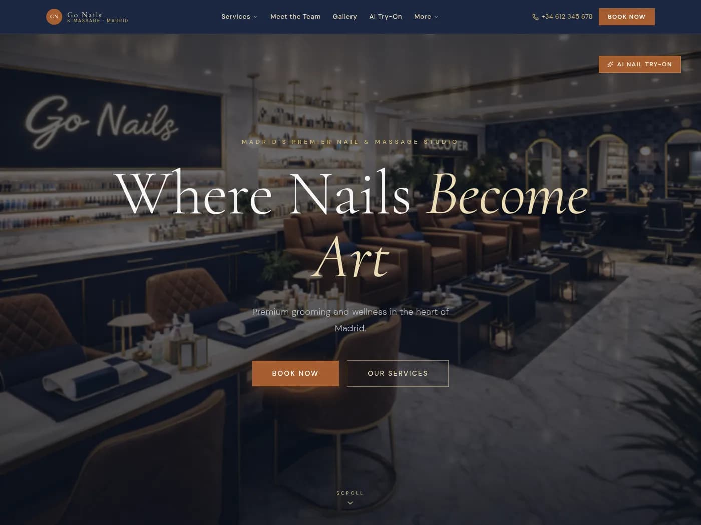 Go Nails & Massage Web