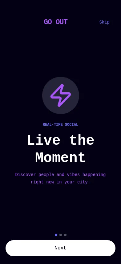 GO OUT Social Movement App