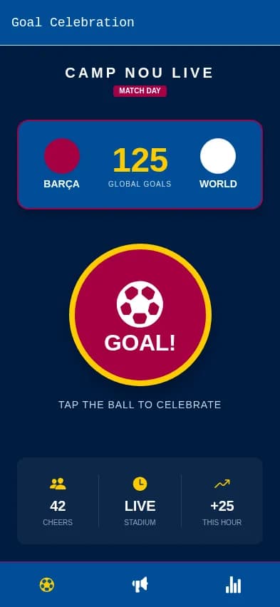 Goal Celebration App