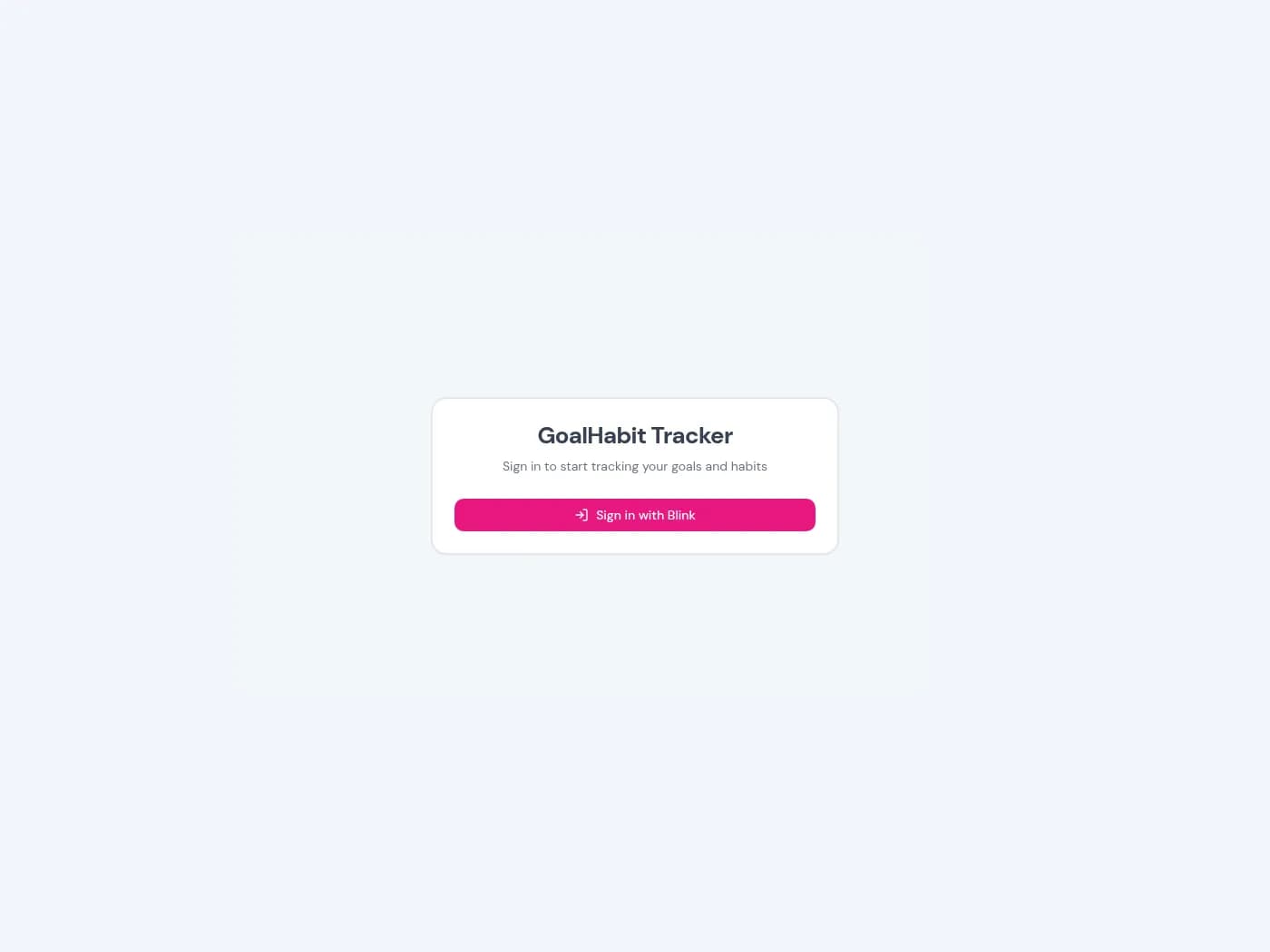 GoalHabit Tracker