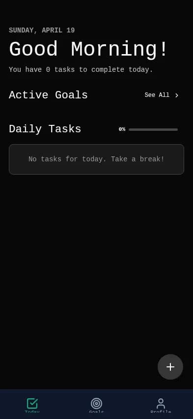 GoalTrack Daily Planner