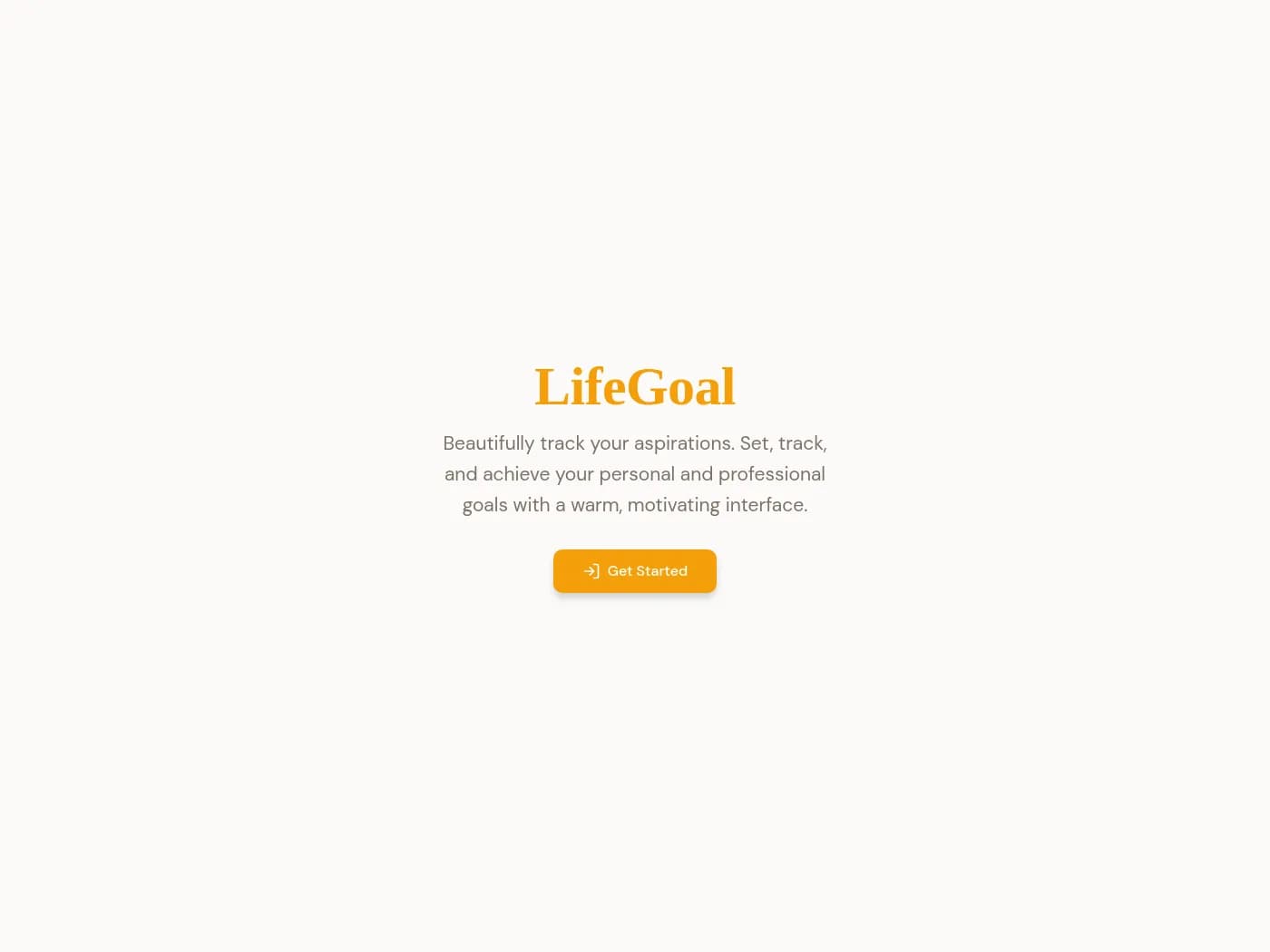 LifeGoal Tracker