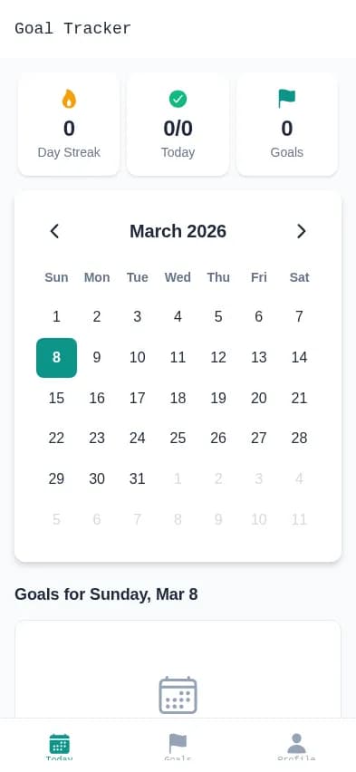 Goal Tracker Mobile