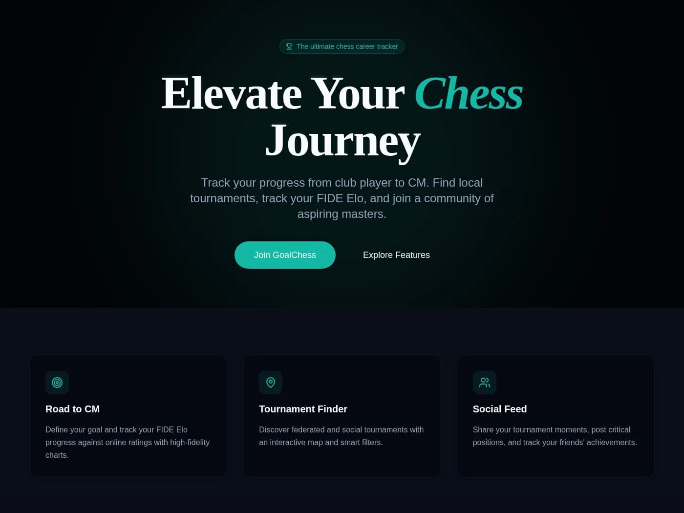 GoalChess Web App