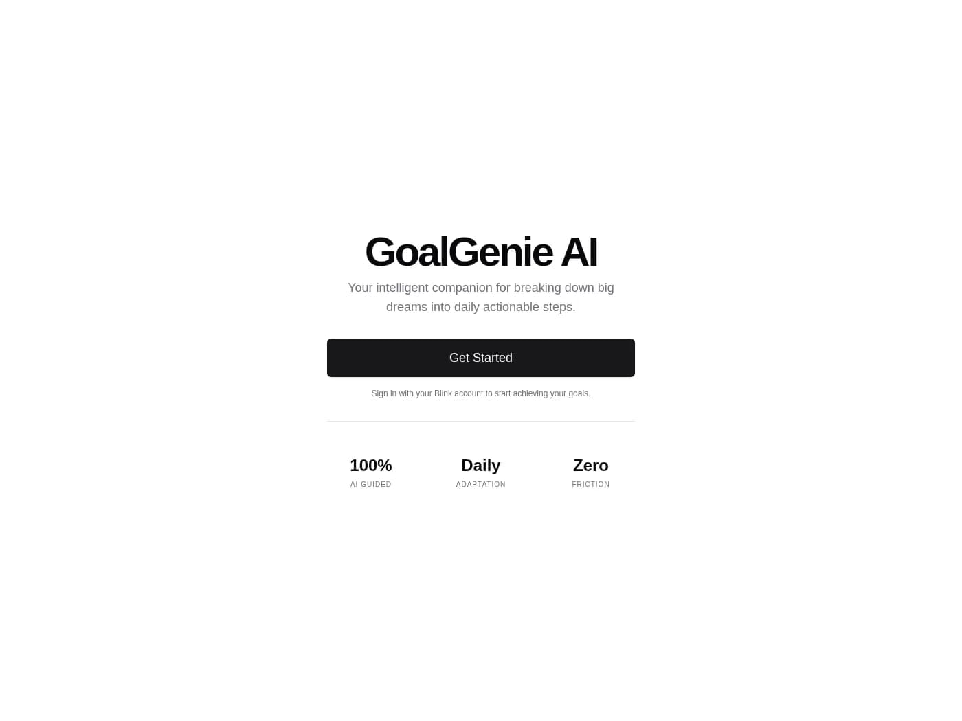 GoalGenie AI
