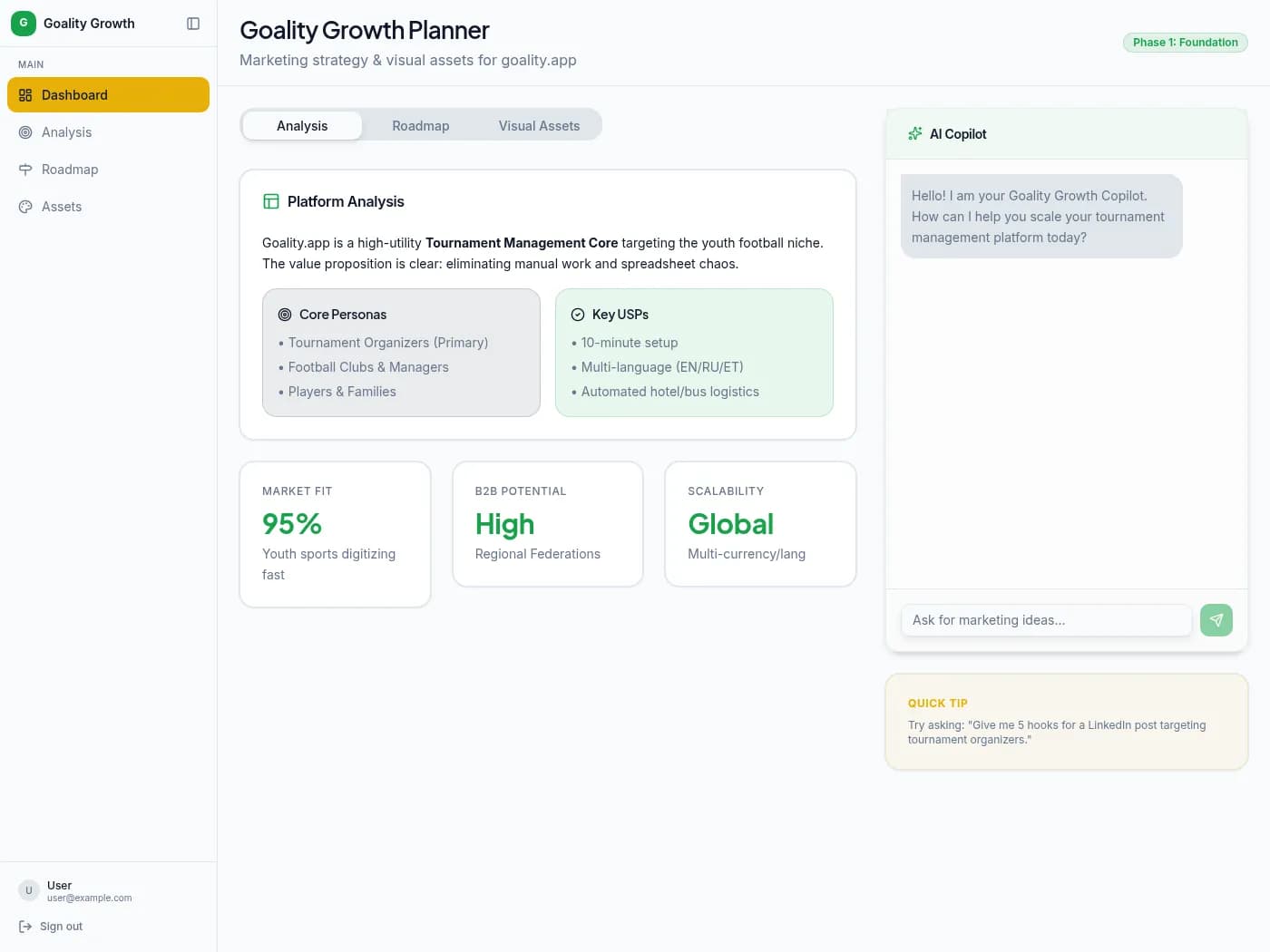 Goality Growth Planner
