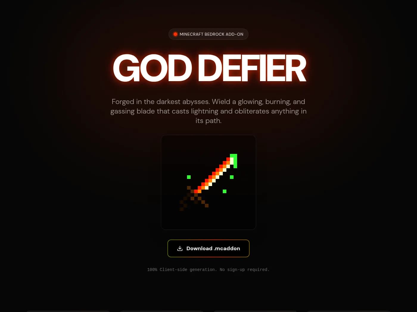 God Defier Weapon Mod