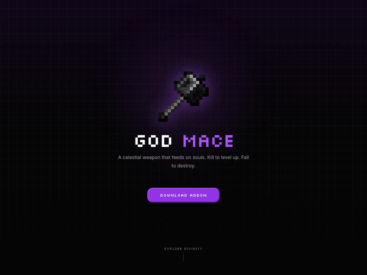 God Mace Minecraft Addon