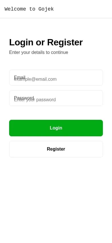 Gojek Clone App
