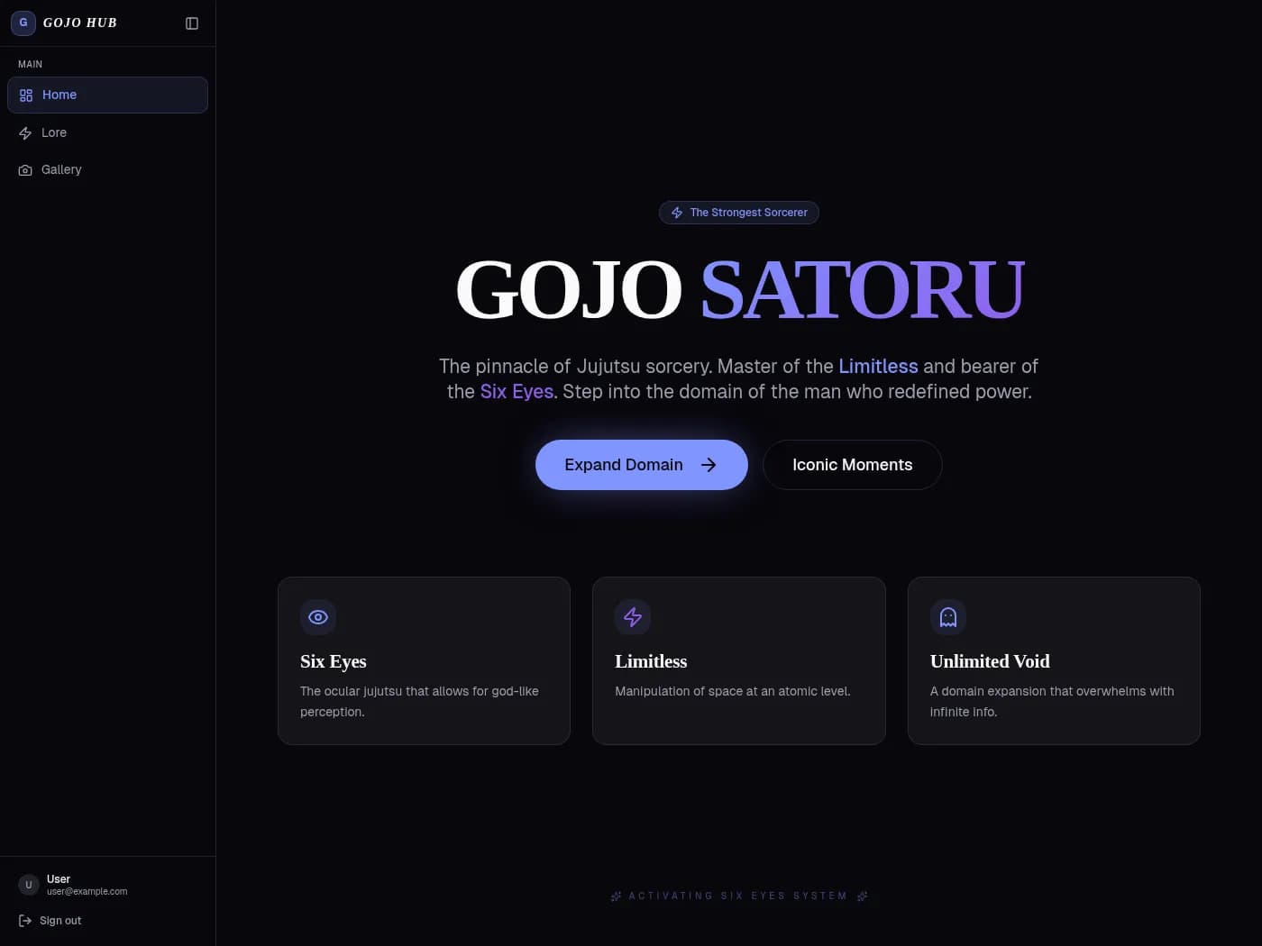 Gojo Satoru Info Hub