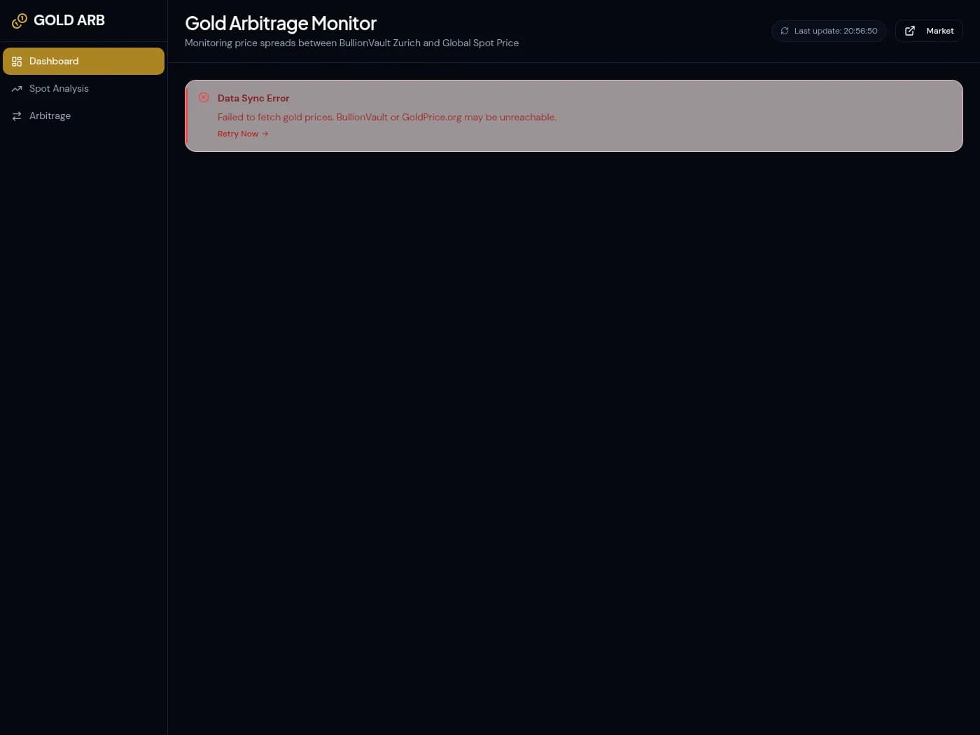 Gold Arbitrage Monitor