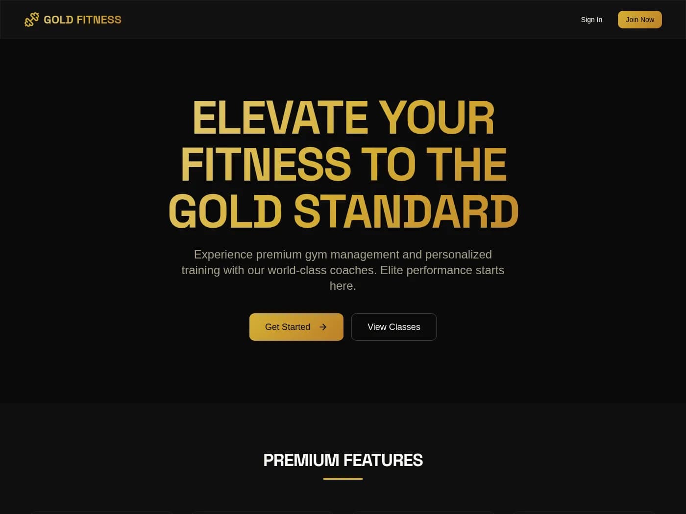 Gold Fitness Manager