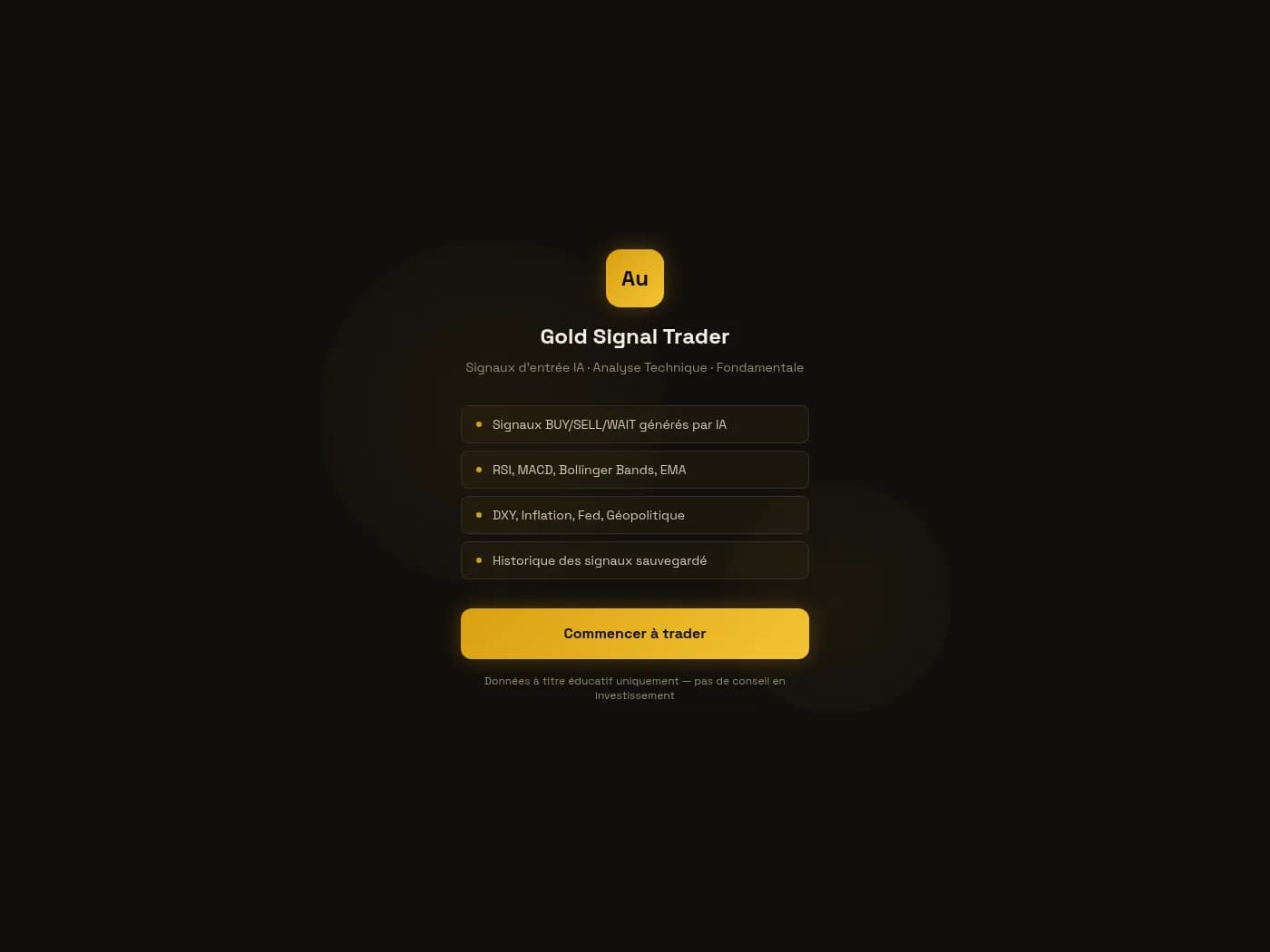 Gold Signal Trader