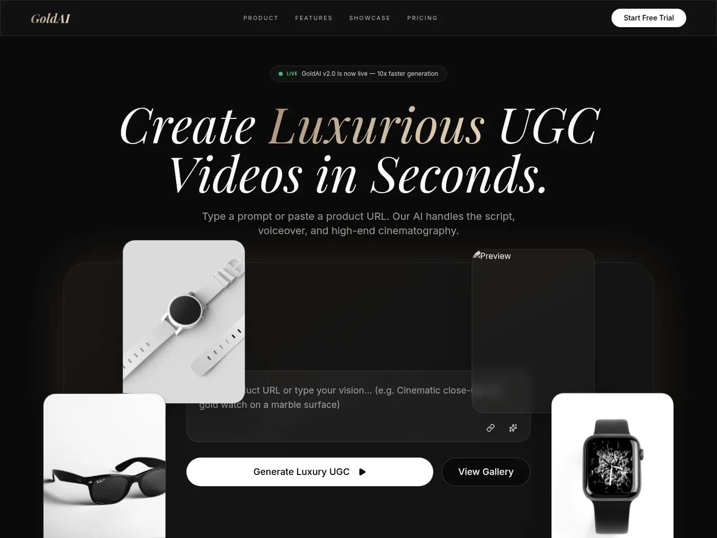 GoldAI UGC Video Studio