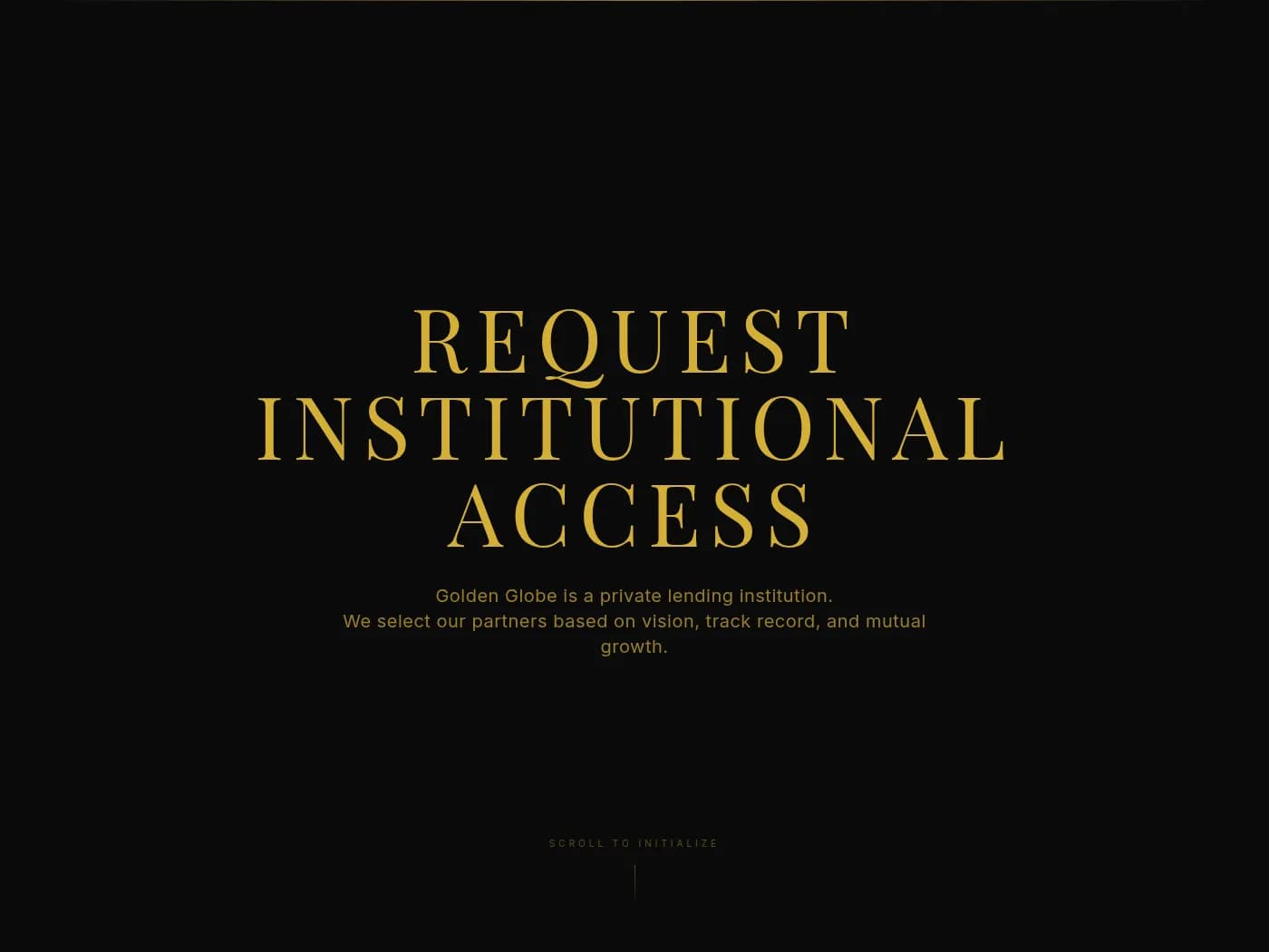 Golden Globe Invitation Portal