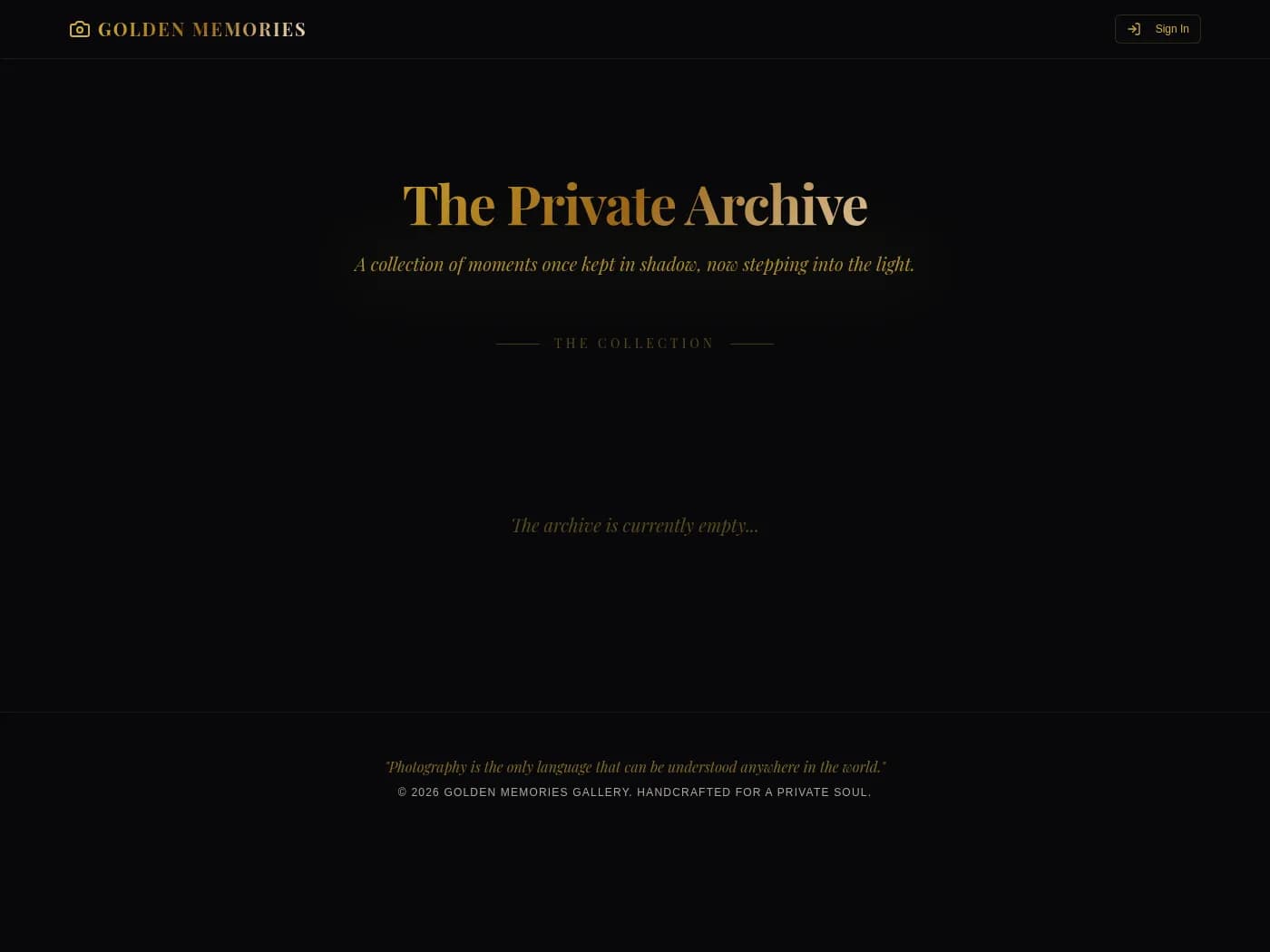 Golden Memories Gallery