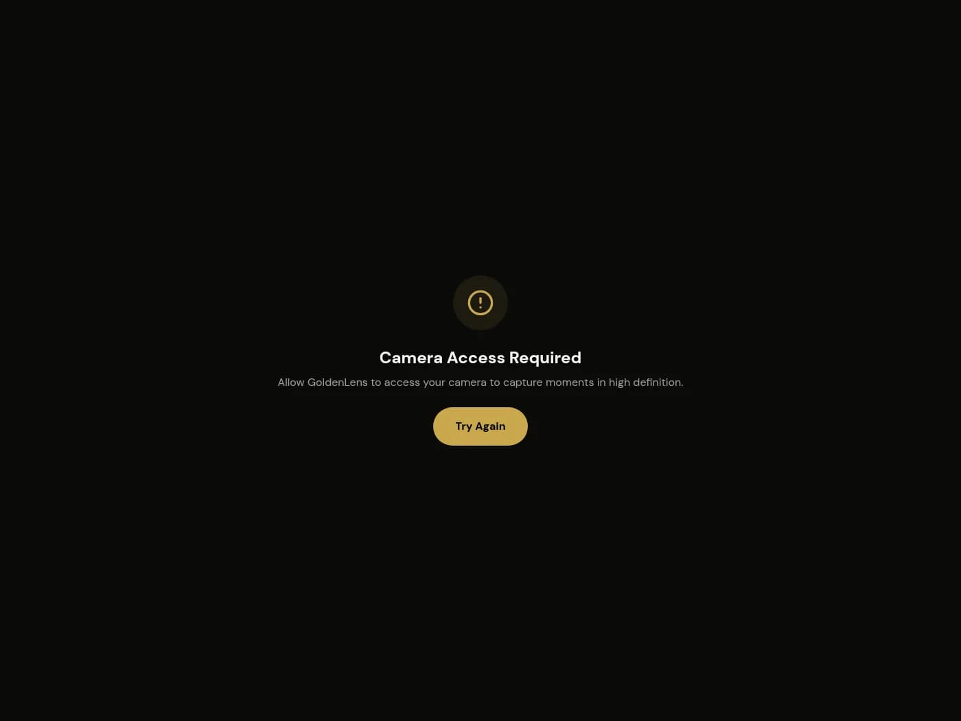GoldenLens PWA Camera