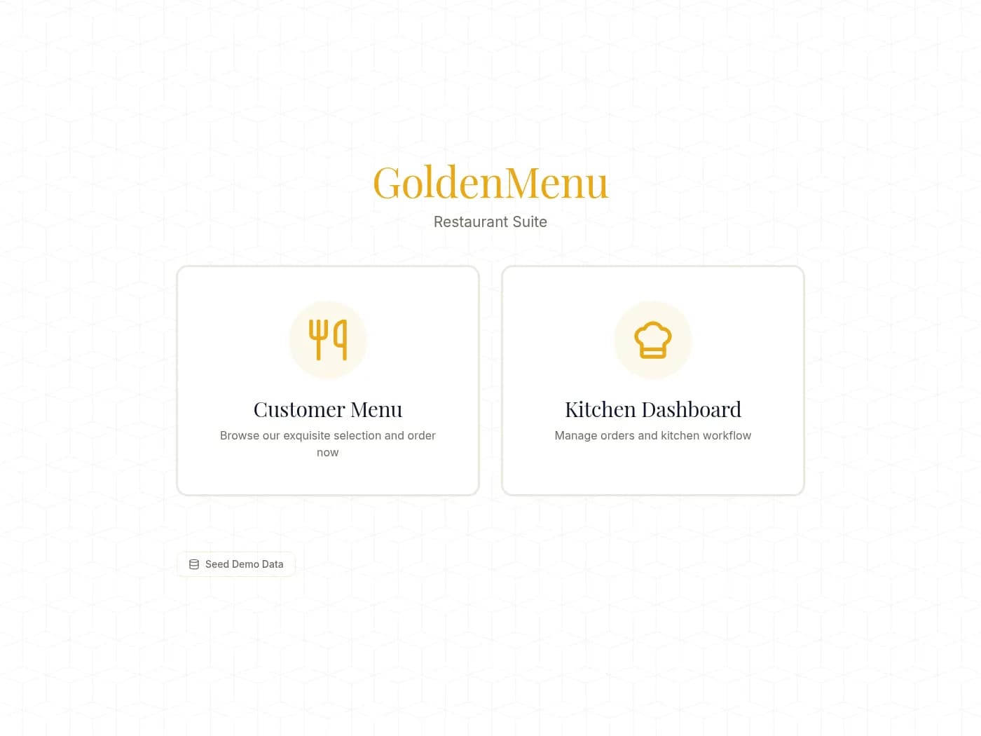 GoldenMenu Restaurant Suite