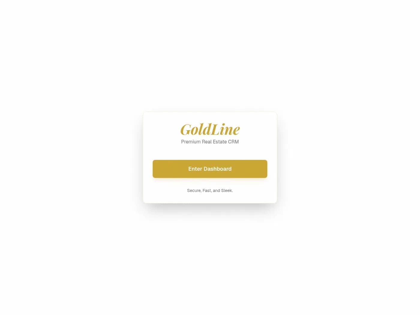 GoldLine CRM