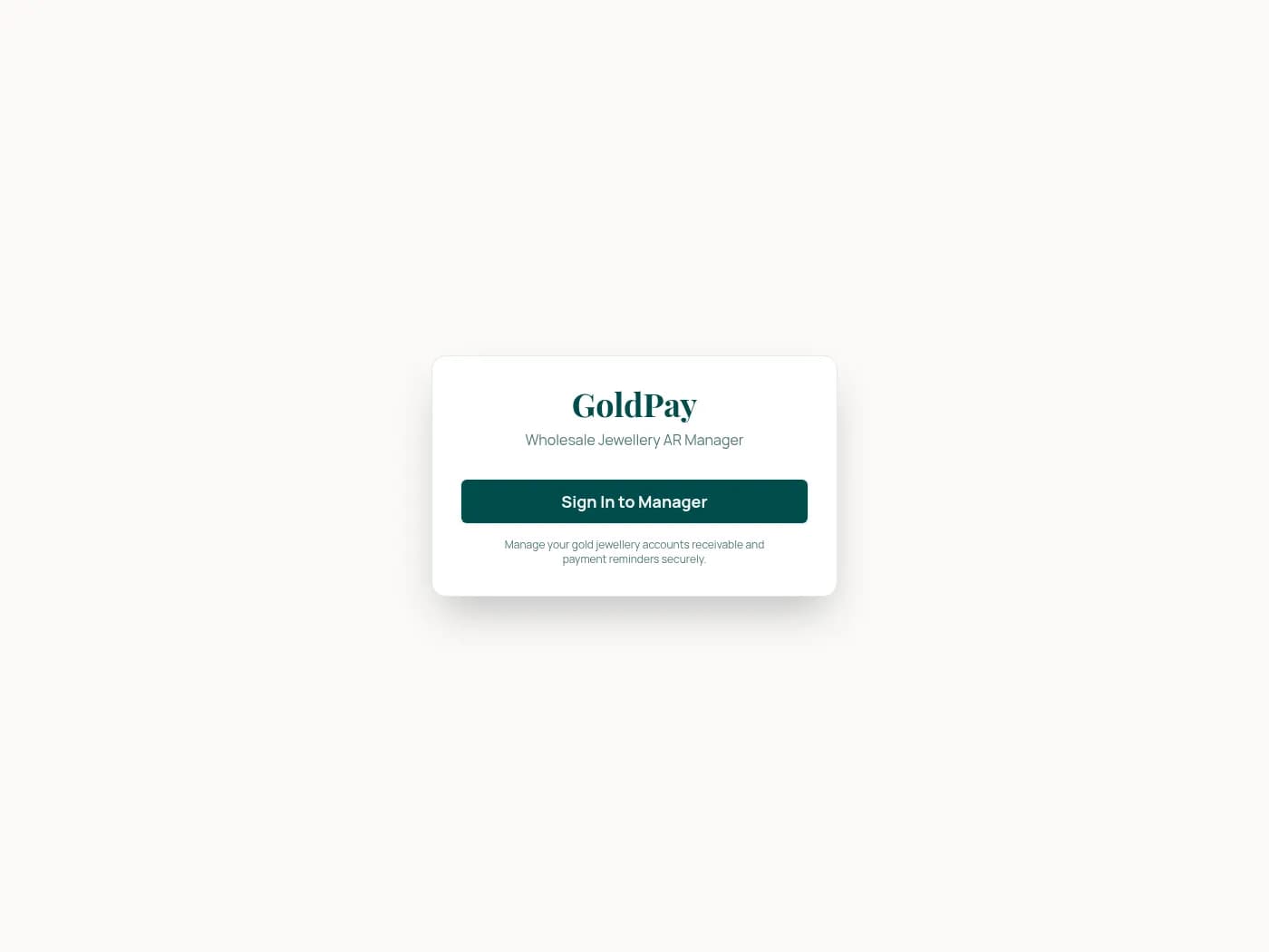 GoldPay Reminder Manager