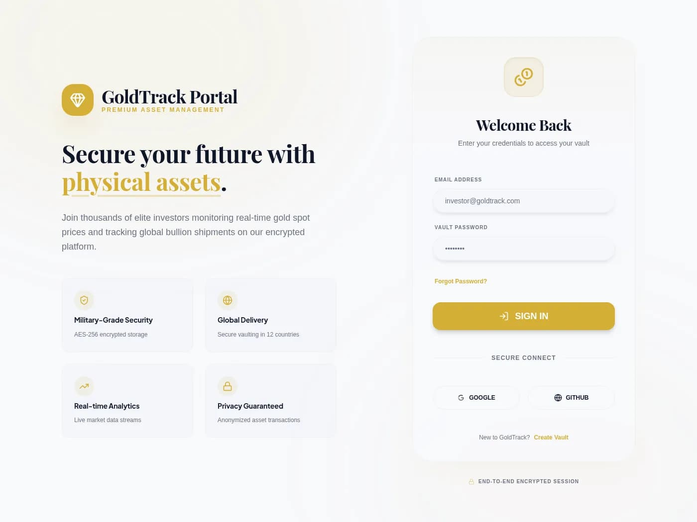 GoldTrack Portal