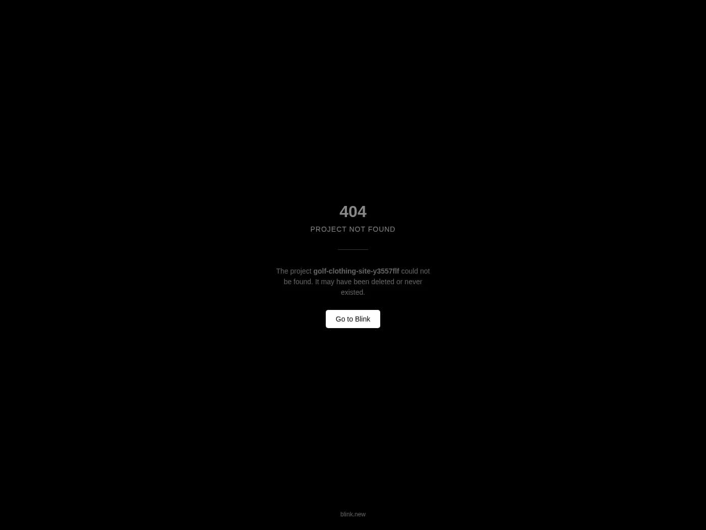 Golf-Inspired Clothing Site