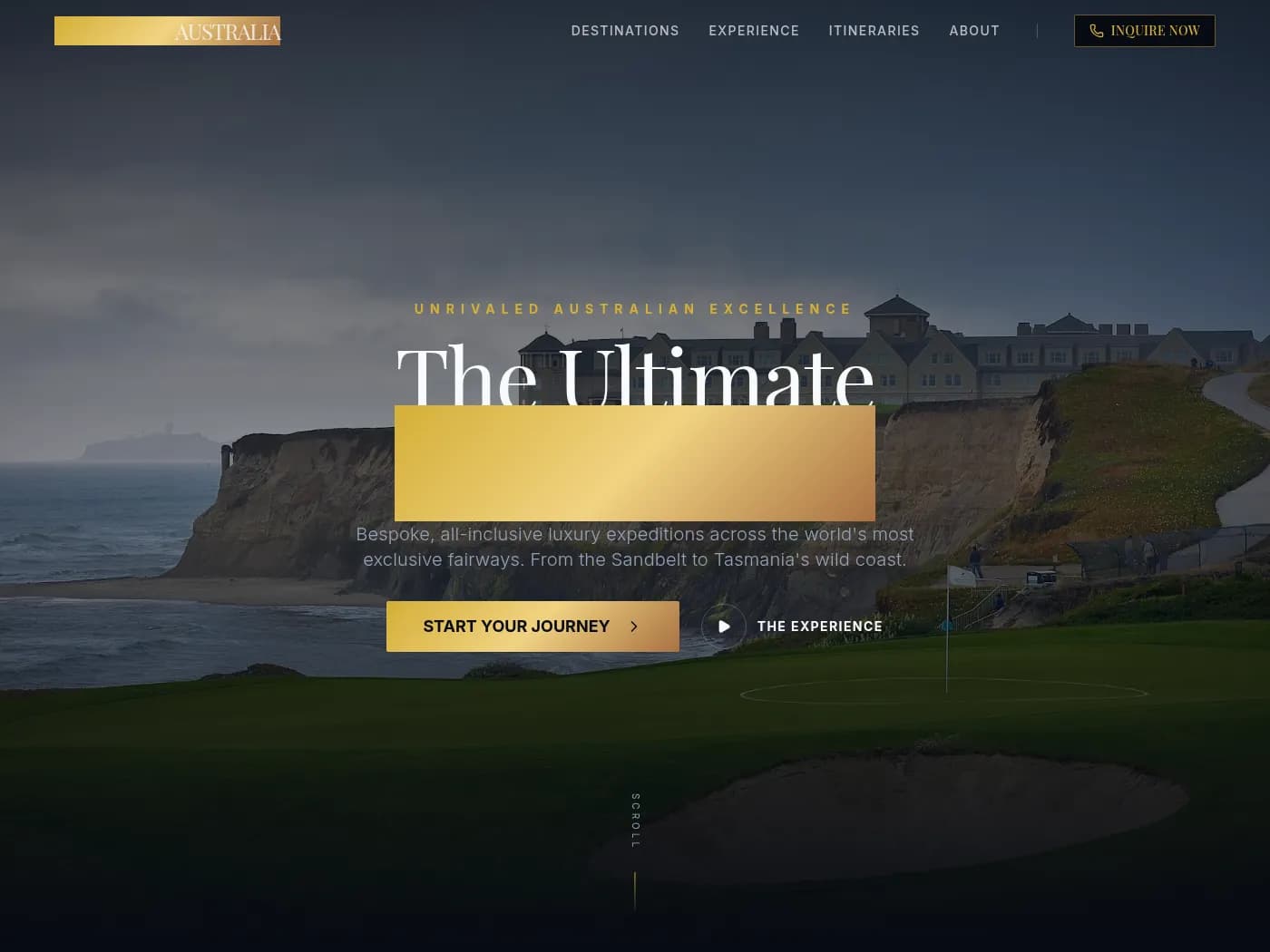 Elite Golf Tours Landing