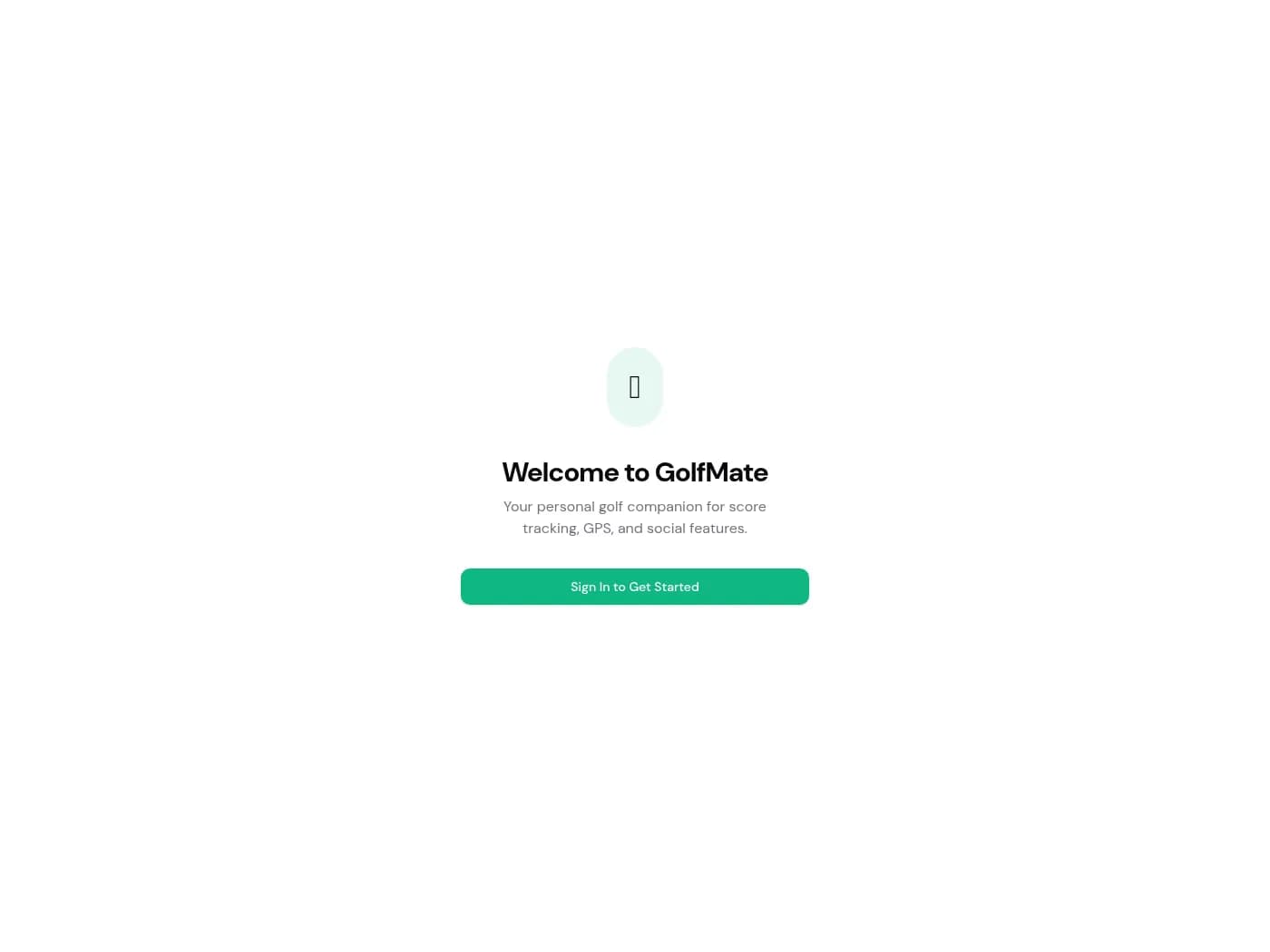GolfMate App