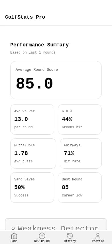 GolfStats Pro