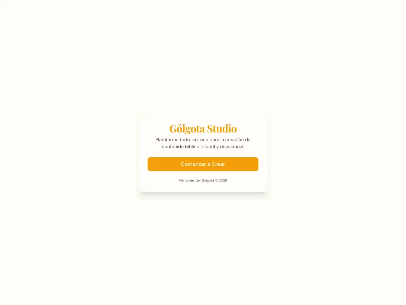 Gólgota Studio Creator
