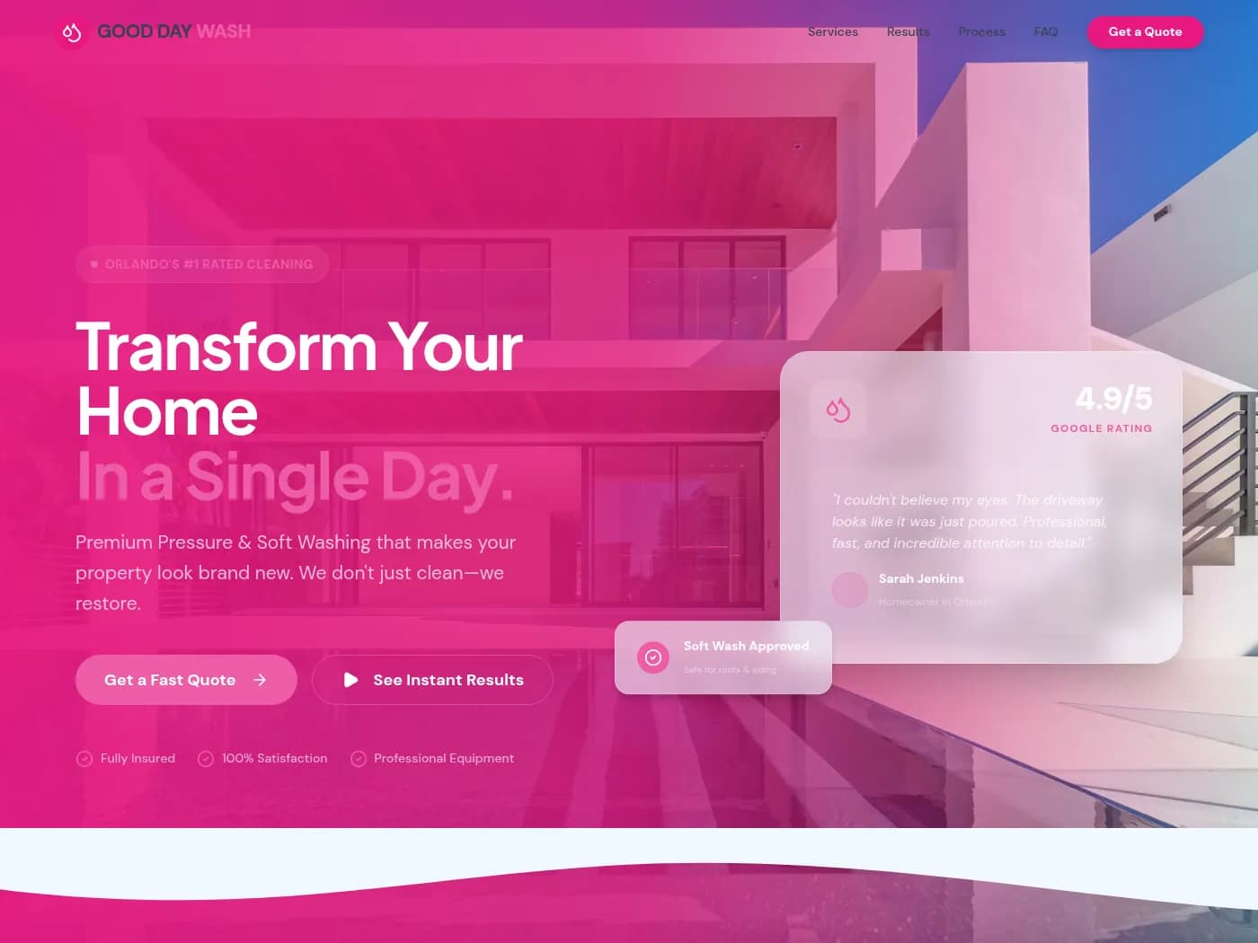 Good Day Wash Website