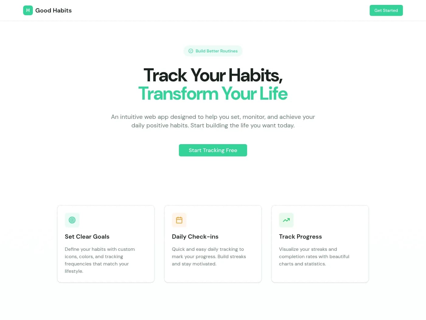 Good Habits Tracker
