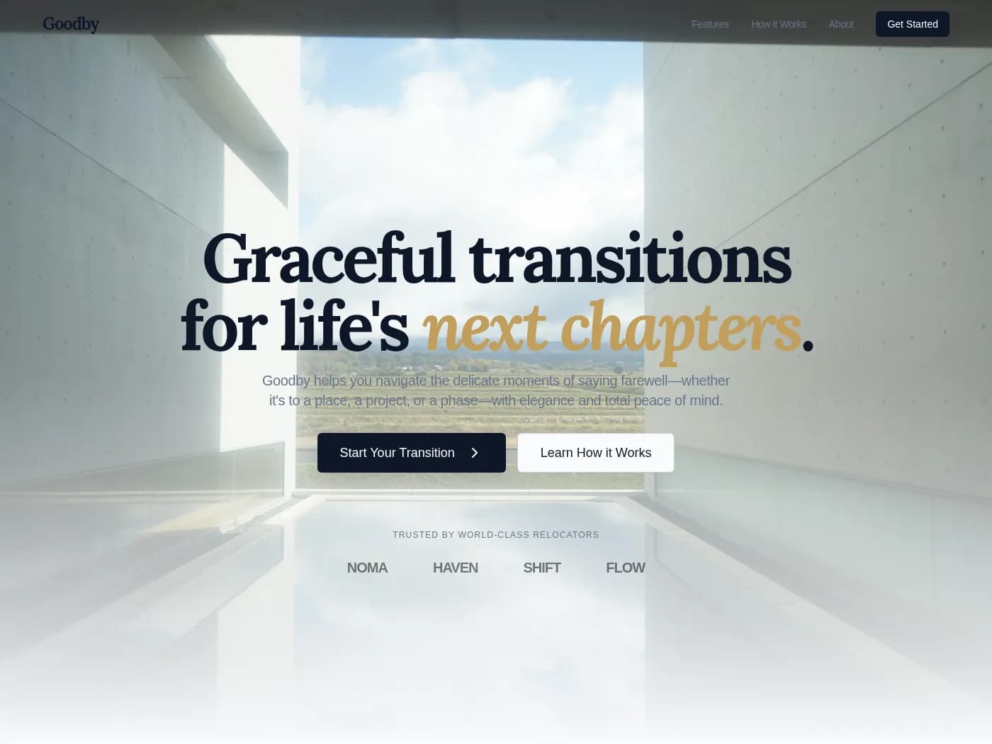 Goodby Landing Page