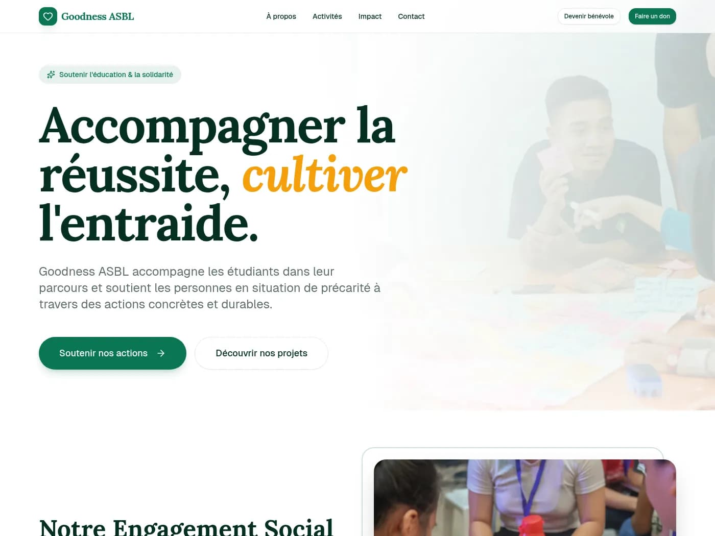 Goodness ASBL Site