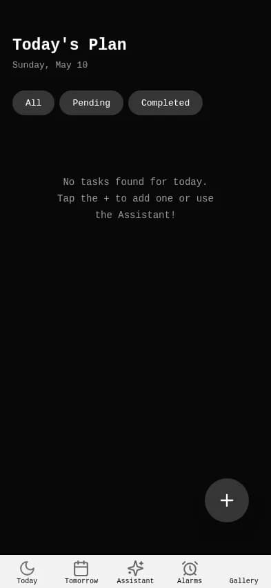 Good Night Planner App