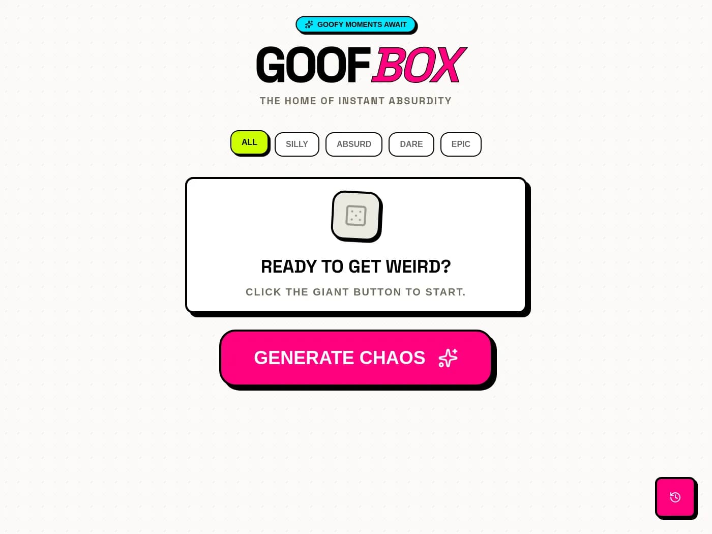 Goofy Moments App