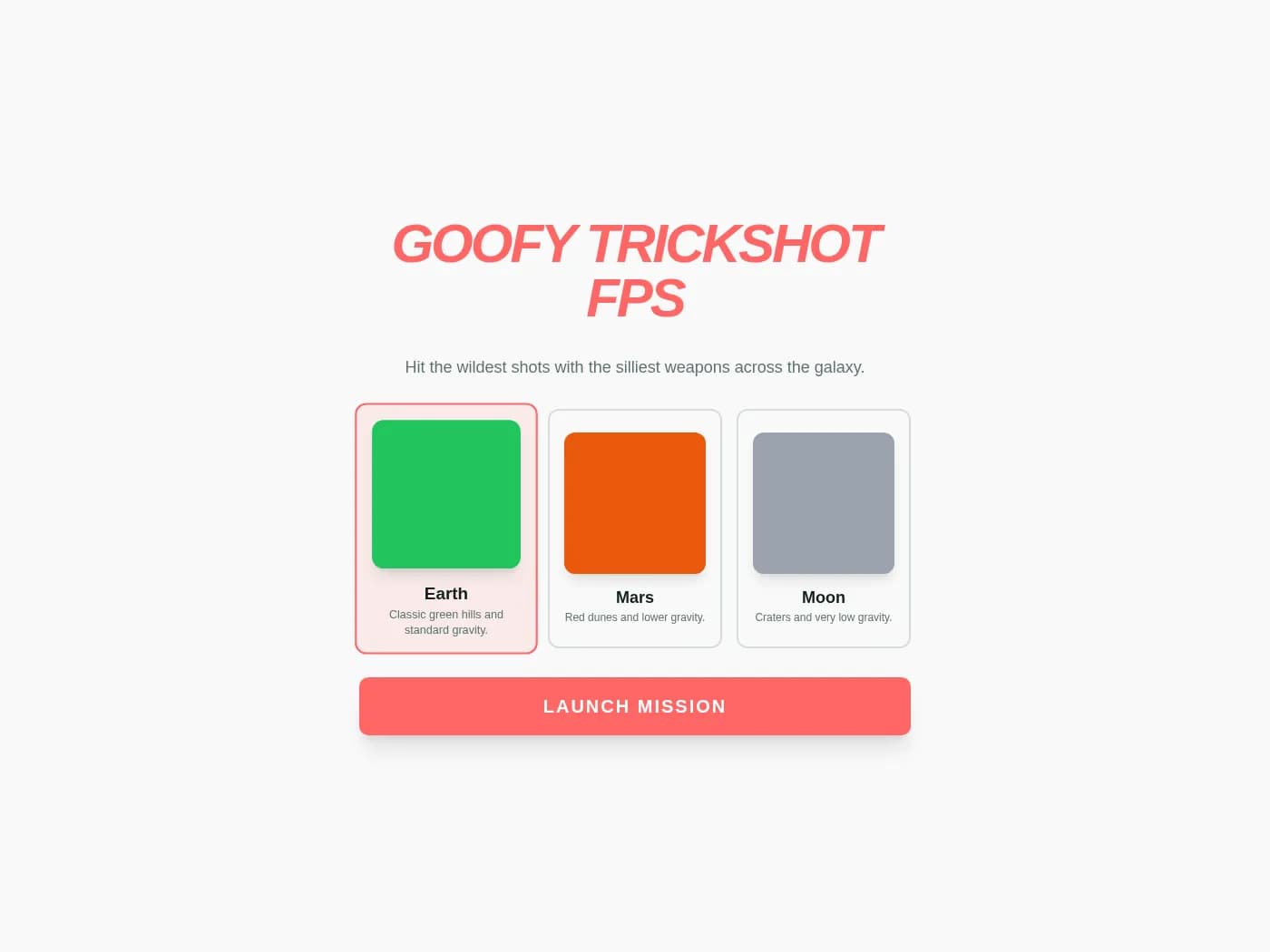 Goofy Trickshot FPS