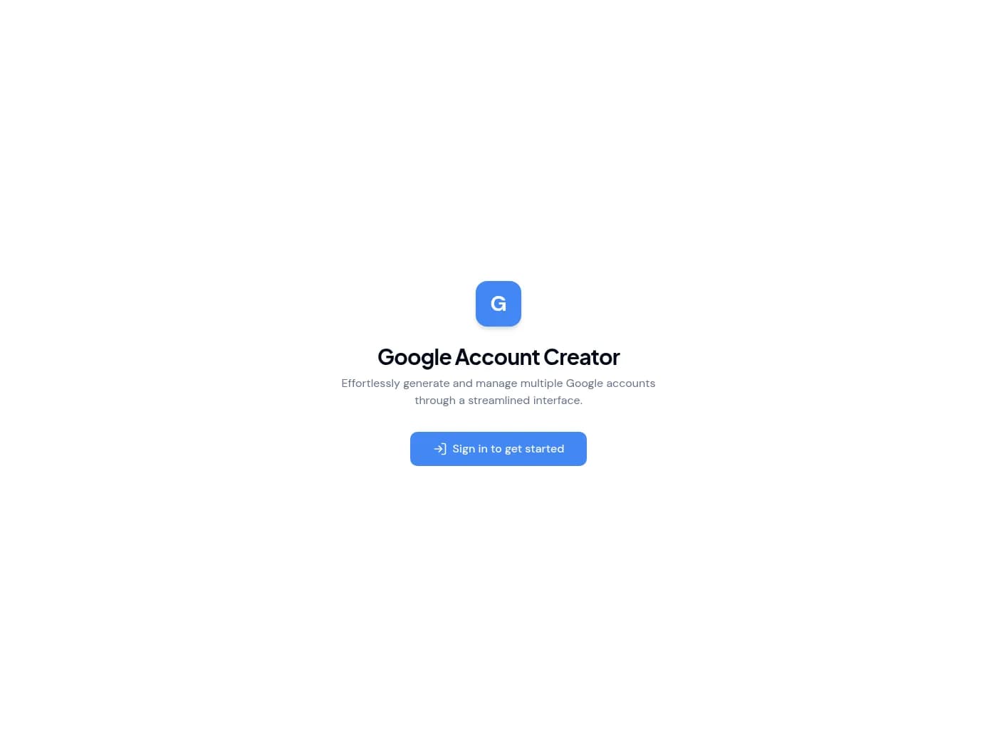 Google Account Creator