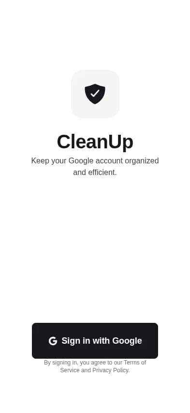 Google Account Cleanup