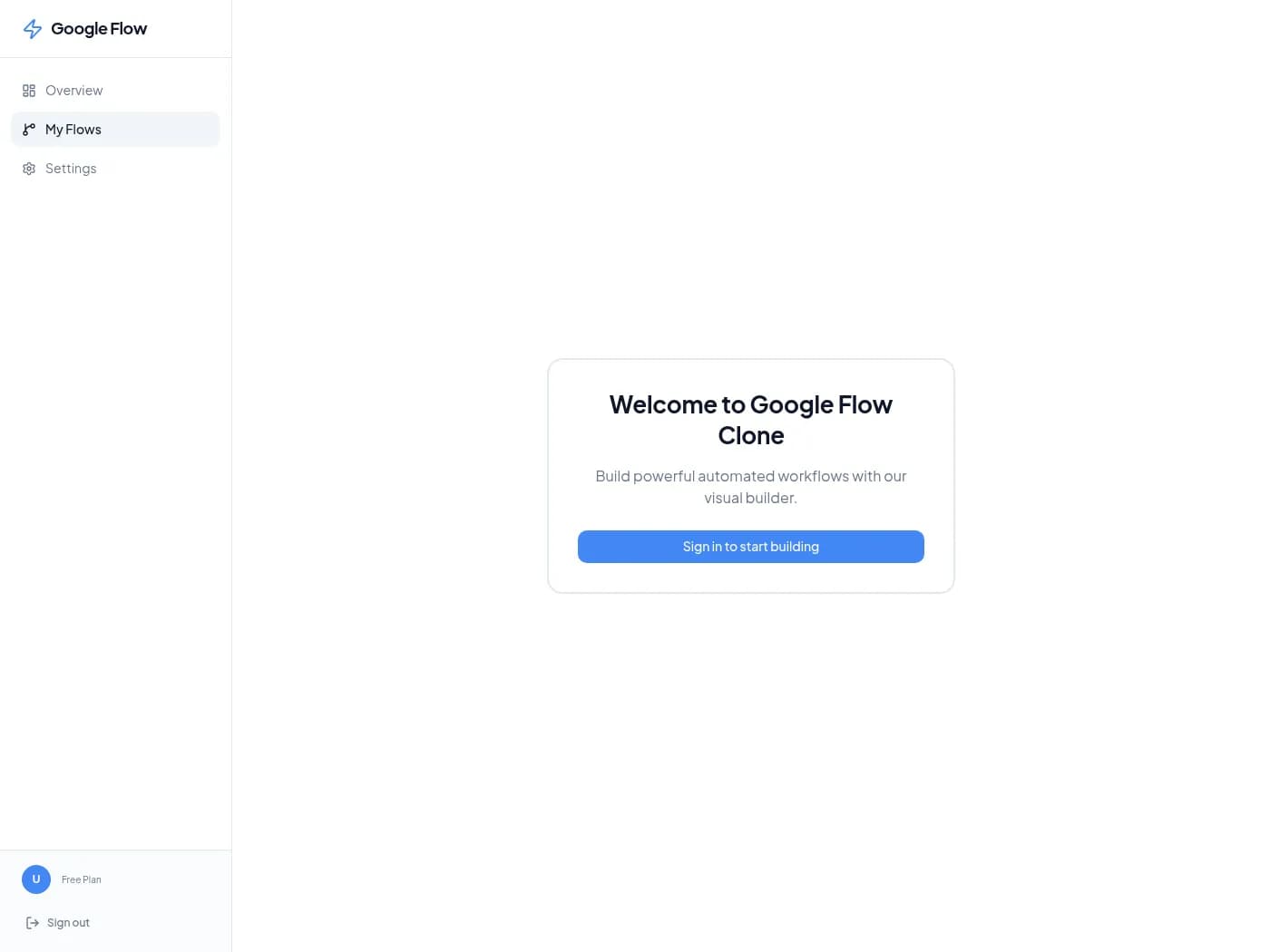 Google Flow Clone