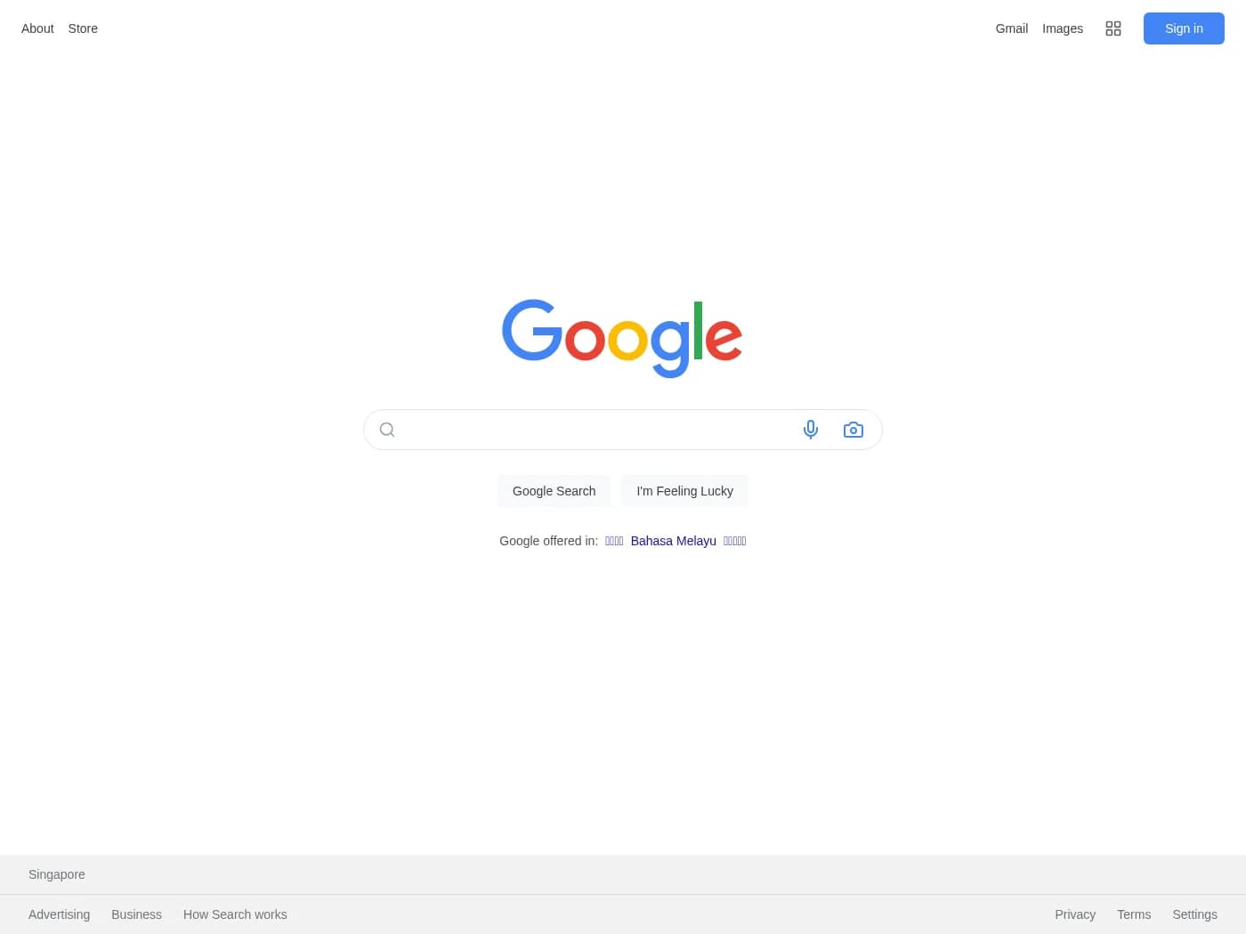 Google Homepage Clone
