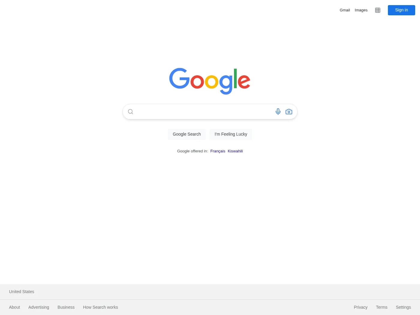 Google Homepage Clone