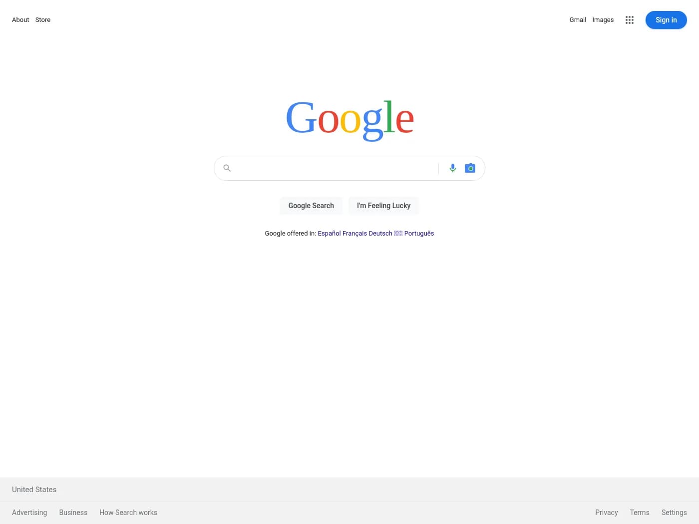 Google Homepage Clone