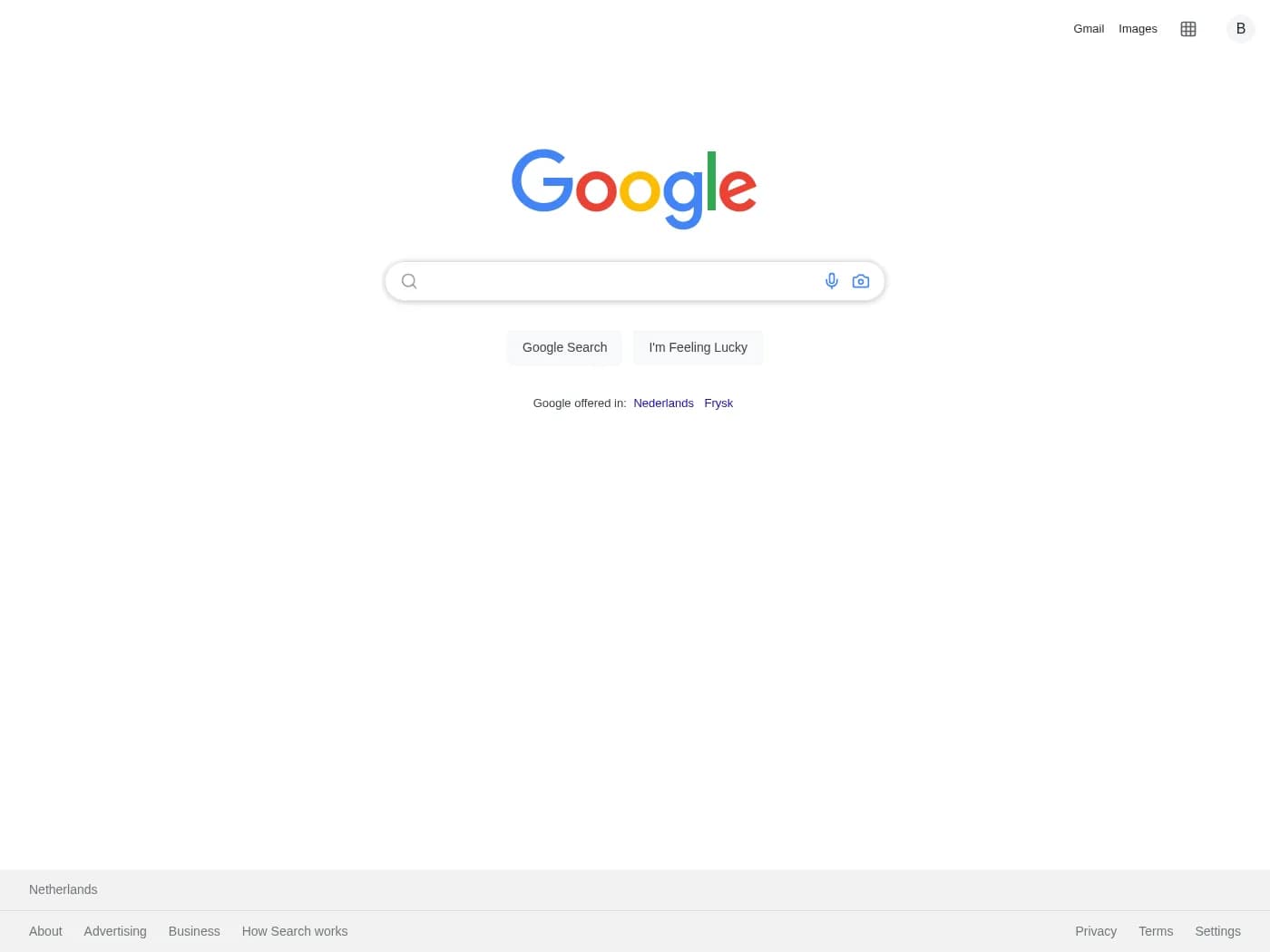 Google Homepage Clone