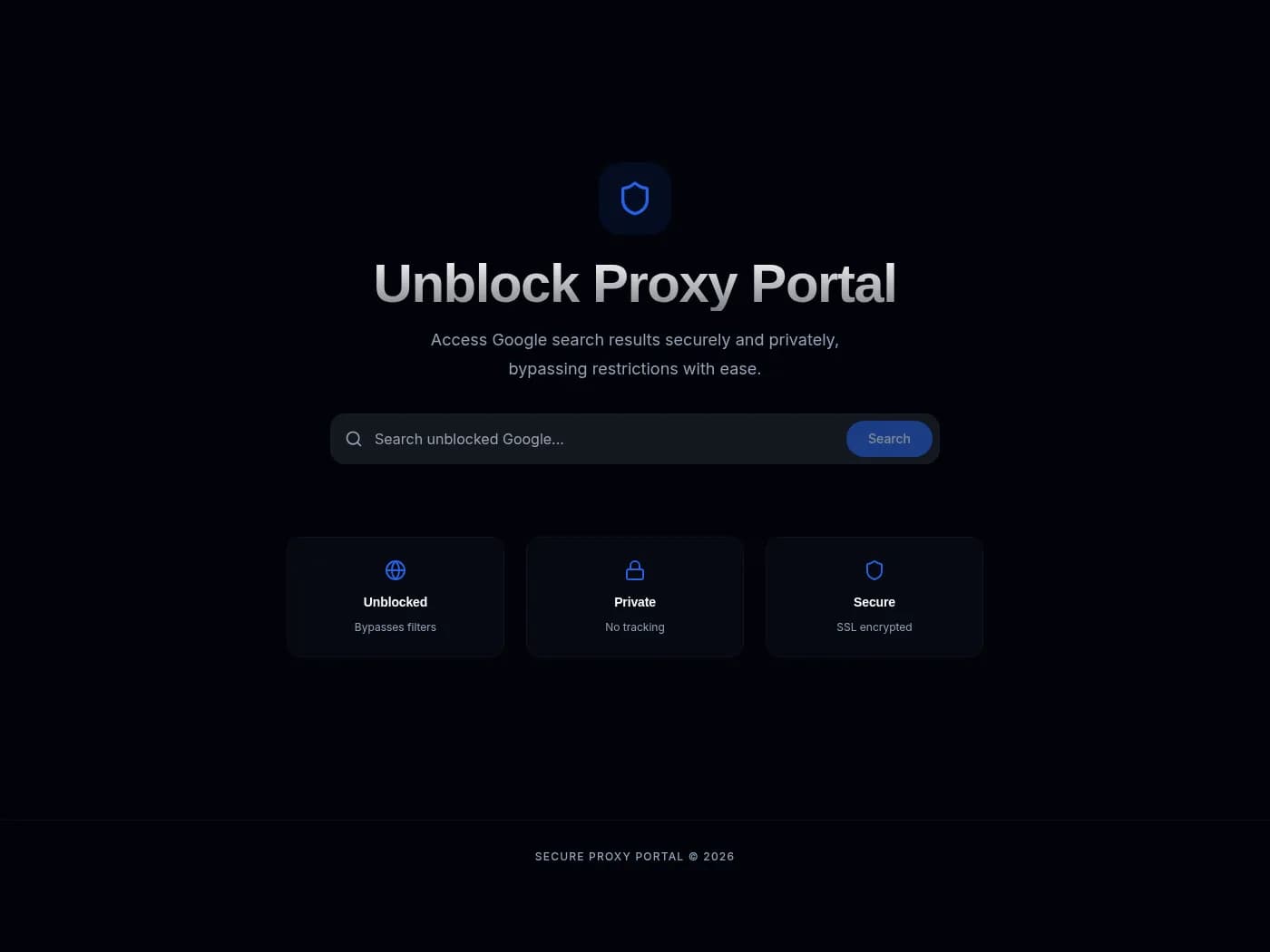Unblock Proxy Portal