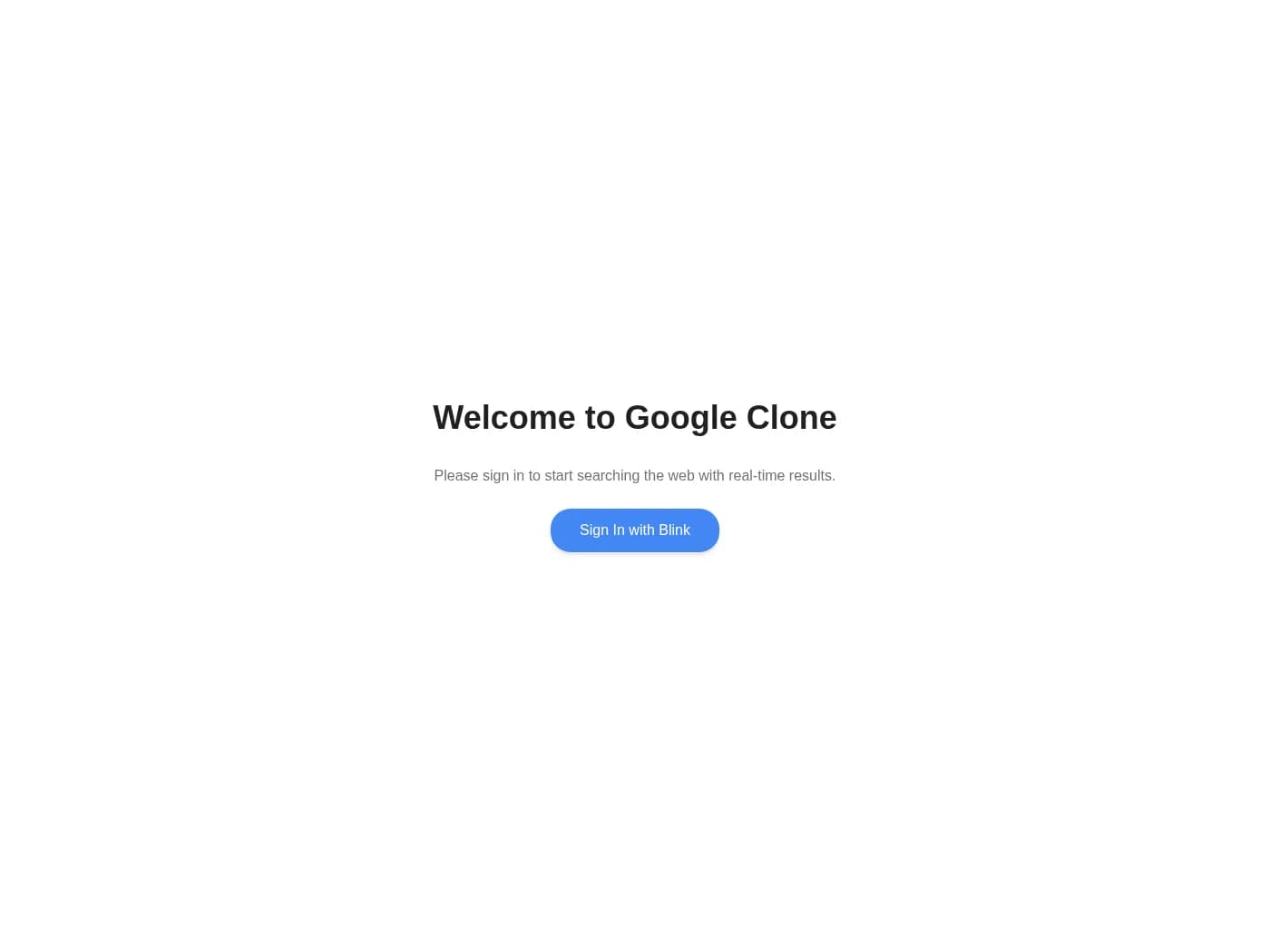 Web Search Engine Clone