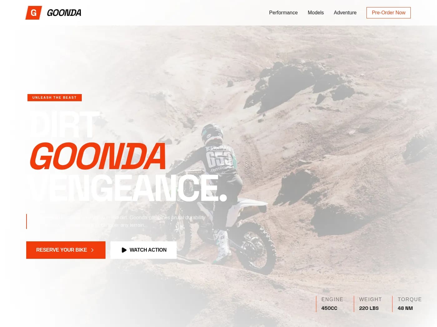 Goonda Dirt Bikes