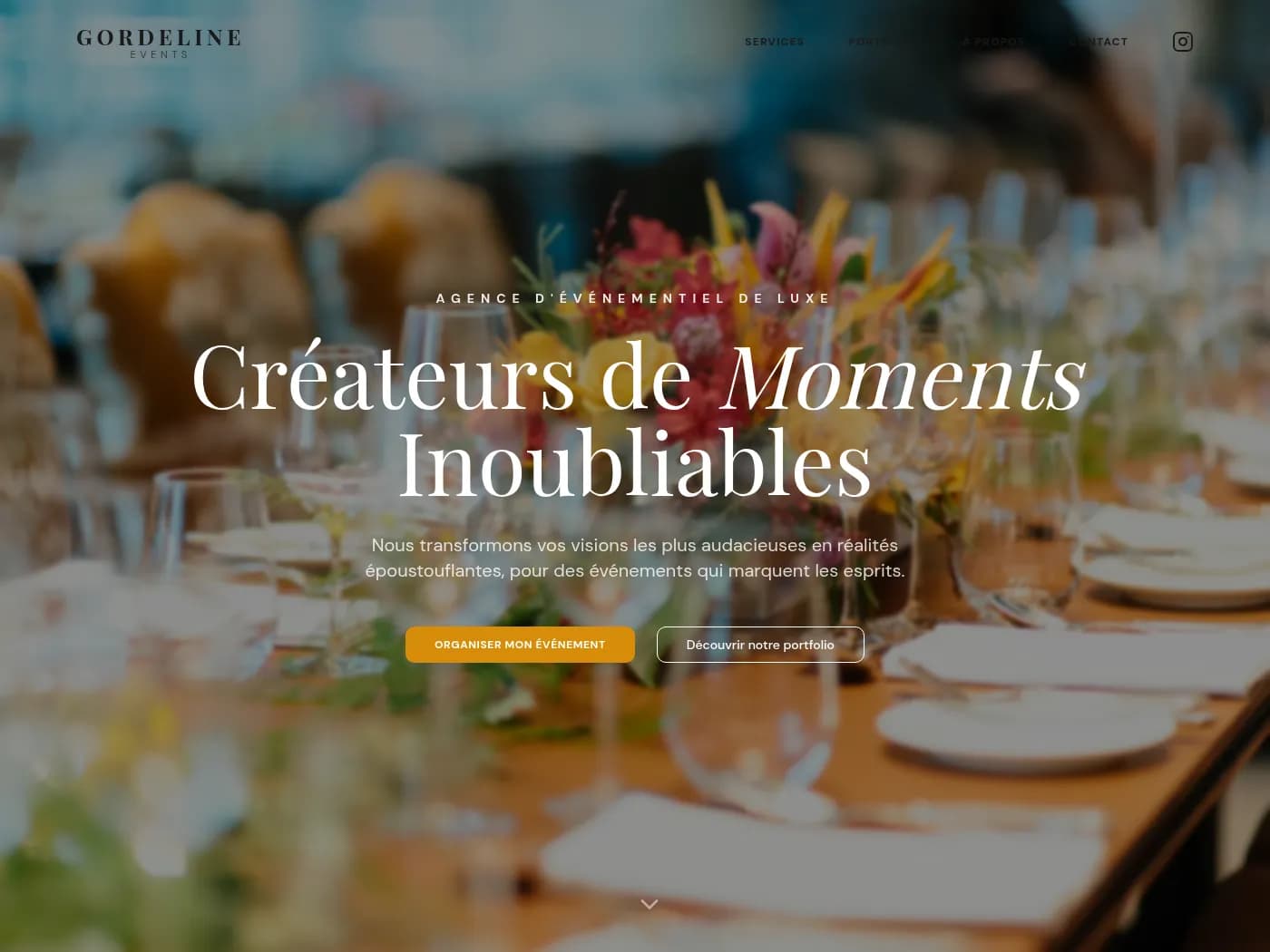 Gordeline Events Site