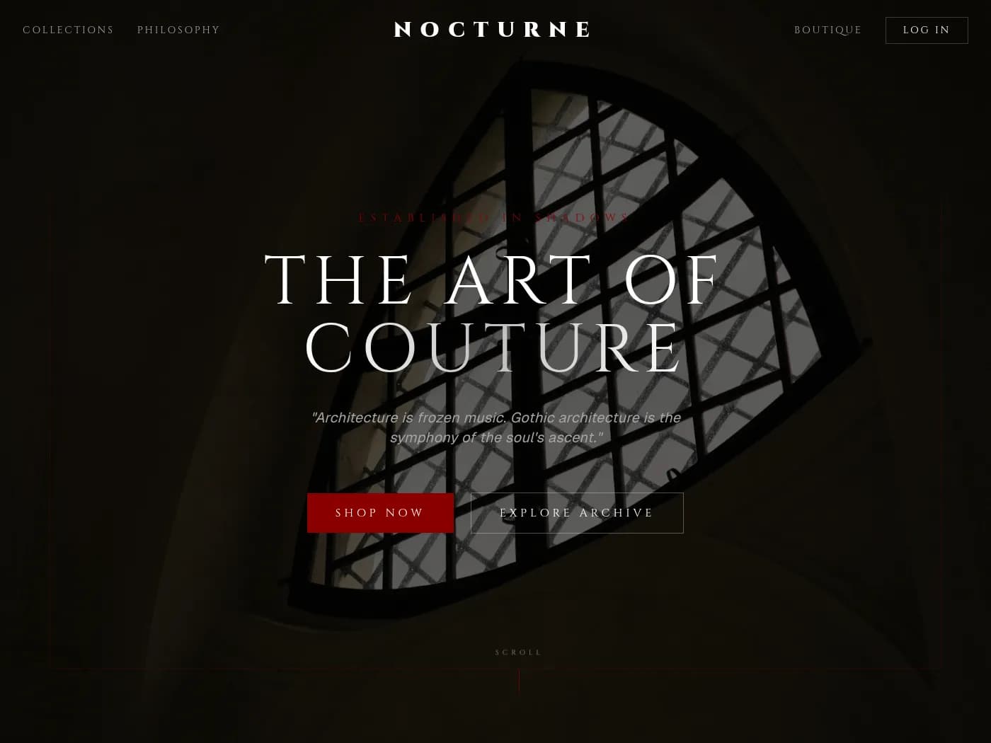 Gothic Couture Web