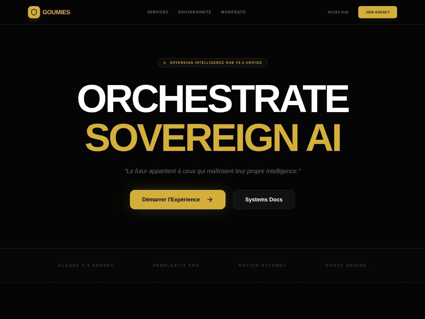 Goumies Sovereign AI Hub